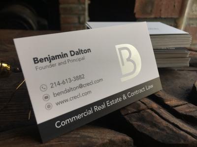 China 720gsm Foil Stamped Business Cards 0.7mm Thickness ISO9001 / SGS Certificated for sale