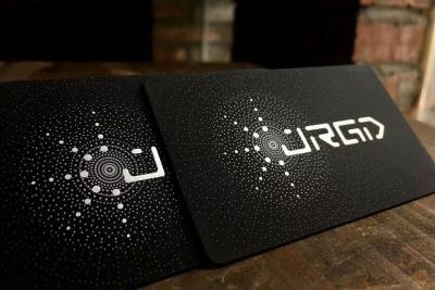China High Class Silver Foil Velvet Laminated Business Cards With Die Cut Round Corner for sale