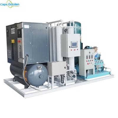 China PSA Oxygen Cylinder Filling Plant 5nm3/H 93%-95% Purity O2 Refill Station for sale