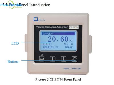 China CI-PC84 Oxygen Gas Analyzer 10.00~96.00% O2 For Oxygen Generator for sale