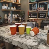 China 8/10/12/16oz Customized Design Paper Cups Disposable Printed Paper Double Wall Coffee Cups for sale