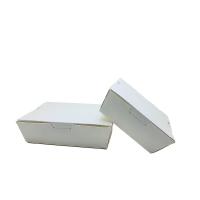 China Wholesale Disposable Lunch Packaging White Paper Takeaway Food Paper Box Customized Paper Salad Food Box for sale
