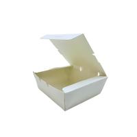 China Wholesale Disposable Lunch Packaging White Paper Takeaway Food Paper Box Customized Paper Salad Food Box for sale