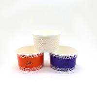 China Wholesale Custom Printing Disposable Food Packing Bowl Recyclable Ice Cream Customized logo Paper Bowls for sale