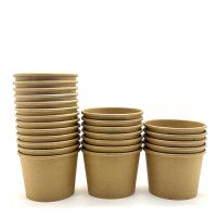China China Factory Brilliant Quality Disposable Food Grade Takeaway Kraft Paper Soup Paper Bowl with Lid for sale