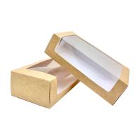 China High Quality Manufacturer Reasonable Price Cake Packaging Box with Window Food Grade Biscuit Takeout Box for sale