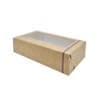 China High Quality Manufacturer Reasonable Price Cake Packaging Box with Window Food Grade Biscuit Takeout Box for sale