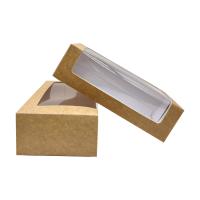 China High Quality Manufacturer Reasonable Price Cake Packaging Box with Window Food Grade Biscuit Takeout Box for sale