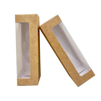 China Factory Customization Fast Delivery Cookie Takeout Box Kraft Printing Food Grade Cake Takeout Box for sale