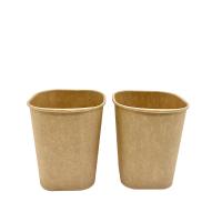 China Factory Direct Supply Reasonable Price Square Mouthed Cups Recyclable Coating Eco Disposable Paper Cup for sale
