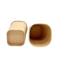 China Factory Direct Supply Reasonable Price Square Mouthed Cups Recyclable Coating Eco Disposable Paper Cup for sale
