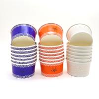 China Custom Printing Color Take Away Biodegradable Round Disposable Food Container Paper Fast Food Bowls With Logo for sale
