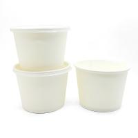 China Disposable Take Away White Paper Noodles Salad Bowl with Lid Customize Pattern Paper Bowl for sale