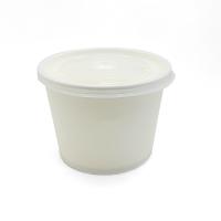 China Disposable Take Away White Paper Noodles Salad Bowl with Lid Customize Pattern Paper Bowl for sale