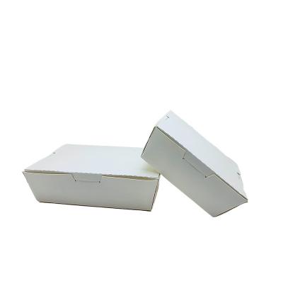 China Hot Sale Recycling Corrugated Cardboard Takeaway Food Package Paper Box for Fast Lunch Sushi Meal Rice Fruit Salad for sale
