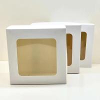 China Food Grade Foldable Brown Salad Emballage Alimentaire Paper Box with clear Window Take Away Container Packaging for sale
