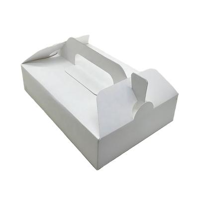 China Customized Paper Cake Box with Handles Folding Cake Carrier Box Bakery Boxes for sale