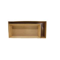 China Dessert Box Food Grade Square Cake Box Bakery Food Container With PET Cover for sale