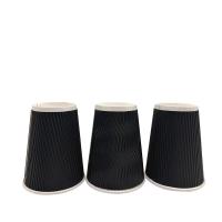 China Factory Supply Great Quality Disposable Paper Drink Cup Black Ripple Wall Custom Printed Hot Coffee Cup for sale
