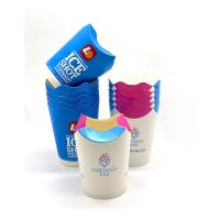 China Quality Assure Eco Friendly Disposable Coffee Paper Cup Specially Shaped French Fries Cup Ice Cream Dessert Cup for sale