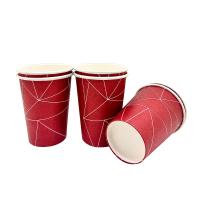 China Affordable Price Brightly Colored Paper Drink Cup Kraft Paper Customized Matt Lamination Paper Cups for sale