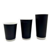 China Hot Selling Takeaway Paper Cups Hot and Cold Beverage Double Wall Cups with Lids for sale