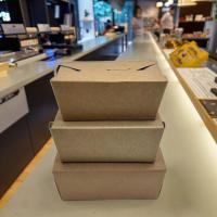 China Hot Sale Customized Food Grade Paper Material Food Container Lunch Paper Sushi Packaging Boxes for sale