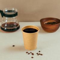 China Customized Eco-Friendly Disposable Single Wall Kraft Paper Cup Energy Drink Cup for sale