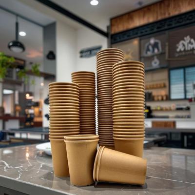 China Eco-Friendly Single Wall Disposable 8oz Paper Coffee Cup Bio-Degradable Drink Cup for sale