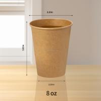 China Eco-Friendly Single Wall Disposable 8oz Paper Coffee Cup Bio-Degradable Drink Cup for sale