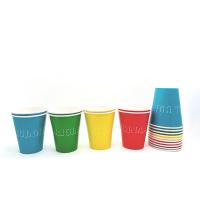 China China Supplier Plain Color Paper Drink Cup 8oz Etc Kraft Paper Glossy Lamination Paper Coffee Cups for sale