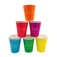 China China Supplier Plain Color Paper Drink Cup 8oz Etc Kraft Paper Glossy Lamination Paper Coffee Cups for sale