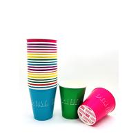 China China Supplier Plain Color Paper Drink Cup 8oz Etc Kraft Paper Glossy Lamination Paper Coffee Cups for sale