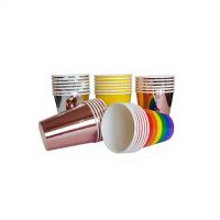 China DIY Eco-Friendly Craft Paper Cups Rose Red Biodegradable Disposable for Parties for sale