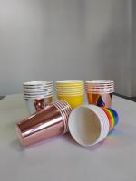 China DIY Eco-Friendly Craft Paper Cups Rose Red Biodegradable Disposable for Parties for sale