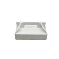 China Foldable Paper Gift Box for Bakery Items Cake Cookie Candy Packaging Handle Gable Food Packaging Boxes for sale