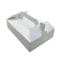 China Foldable Paper Gift Box for Bakery Items Cake Cookie Candy Packaging Handle Gable Food Packaging Boxes for sale
