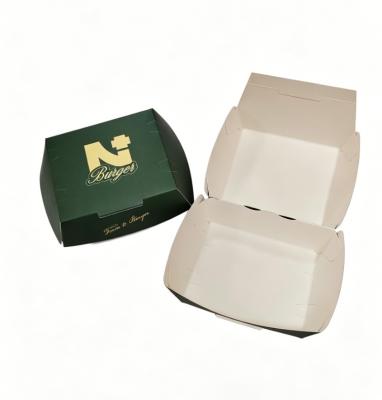 China Custom Corrugated Board Burger Box Take Out Food Boxes and Fries Burger Packaging Boxes for sale