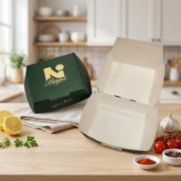 China Customized Biodegradable Food Packaging Burger and Fries Box Chicken Wing Packaging Box with Logo for sale
