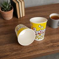 China Wholesale Customizable Biodegradable Single Wall Coated Paper Disposable Food Grade Packaging Fried Chicken Popcorn Bucket for sale