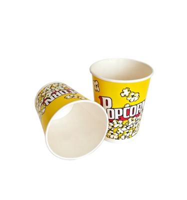 China Wholesale Price Popcorn Buckets Food Paper Cups Reusable Plastic Drink Bucket for sale