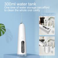 China IPX7 Water Flosser 300ml Oral Irrigator 5 Modes Dental Cleaner Teeth Flosser for sale