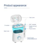 China ABS PC Oral Hygiene Water Flosser Teeth Whitening Clean 600ml for sale