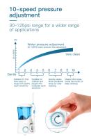 China Teeth Whitening Countertop Water Flosser 600ml Electric Jet for sale