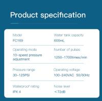 China Teeth Whitening Countertop Water Flosser 600ml Electric Jet for sale