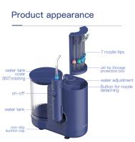 China 600ml Electric Jet Oral Hygiene Water Flosser 10+ Working Mode for sale