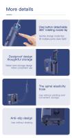 China 600ml Electric Jet Oral Hygiene Water Flosser 10+ Working Mode for sale