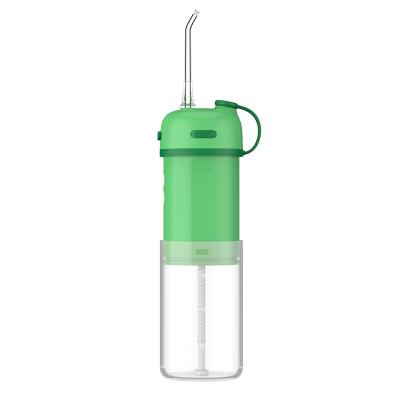 China Portable USB Rechargeable Electric Oral Irrigator 150ml Water Tank IPX7 Waterproof Tooth Cleaner for sale