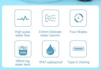 China 300ml Electric Countertop Water Flosser with 4 Working Modes Oral Irrigator for sale