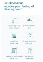 China Oralginal 600ml Electric Water Jet Dental Floss Countertop Oral Irrigator 10+ Modes for sale